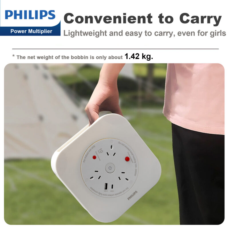 Philips 10m Cube Power Board Socket Strip Adapter 18W Wall Charger ...