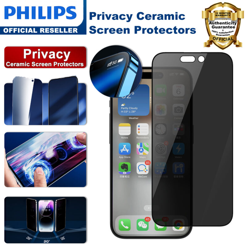 Philips iP15 Privacy Ceramic Screen Protector DLK7602 – Blue nation ...