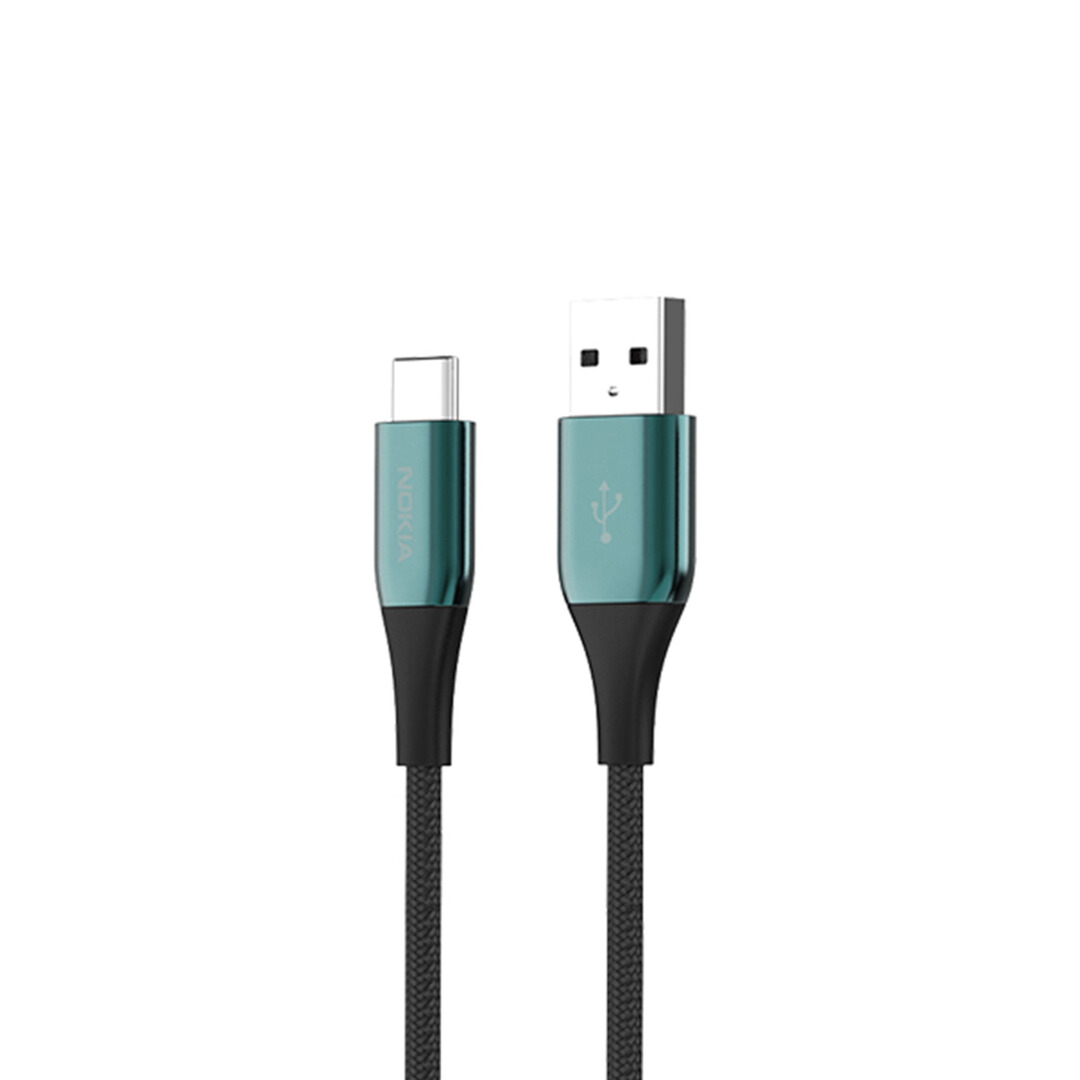 Nokia Pro Cable P8201A (Green) – 2m – USB-A to USB-C – bluenationtech store