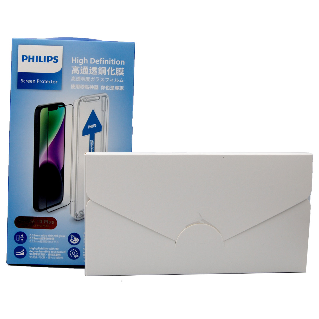 Philips High Transparency Tempered Glass Screen Protector for iPhone 14 ...